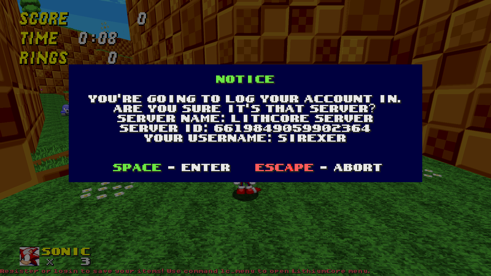 SRB2 LithiumCore — Powerful add-on for hosting SRB2 servers